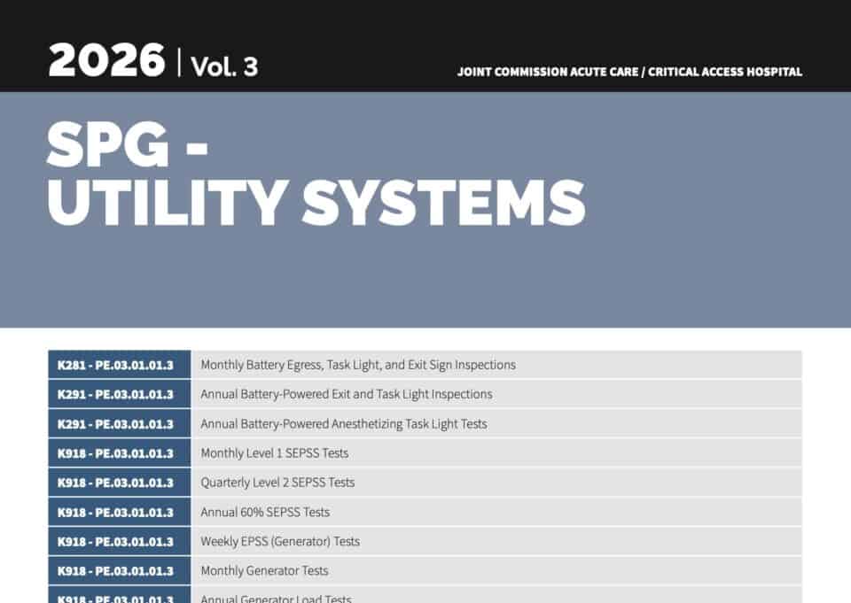 Acute Care - Vol. 3 - SPG-Utility Systems - ComplianceBinders.com