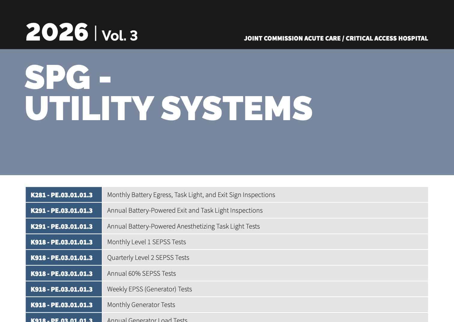2025 - JC - Acute Care - Vol. 3 - SPG-Utility Systems ...