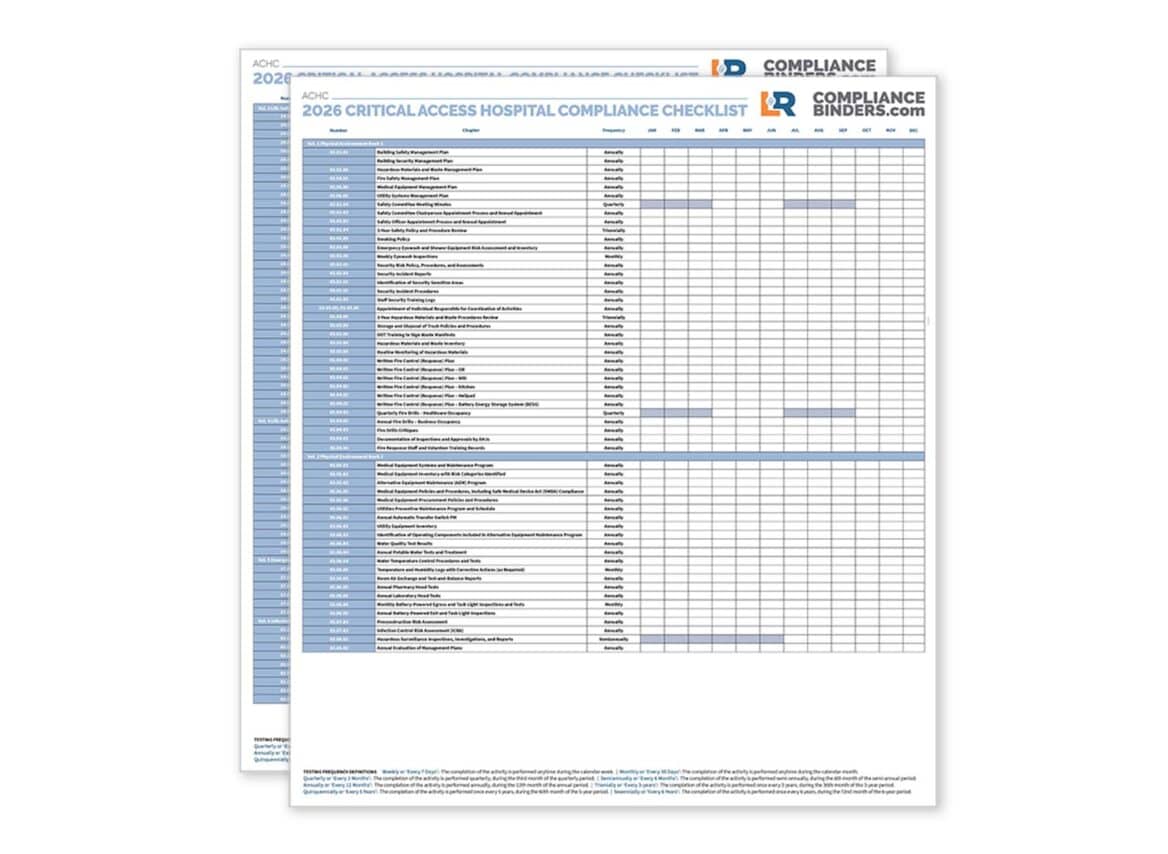 ACHC Archives - ComplianceBinders.com